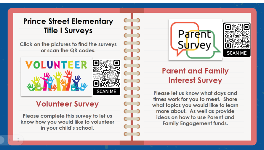PARENT INTEREST SURVEY | Prince Street Elementary